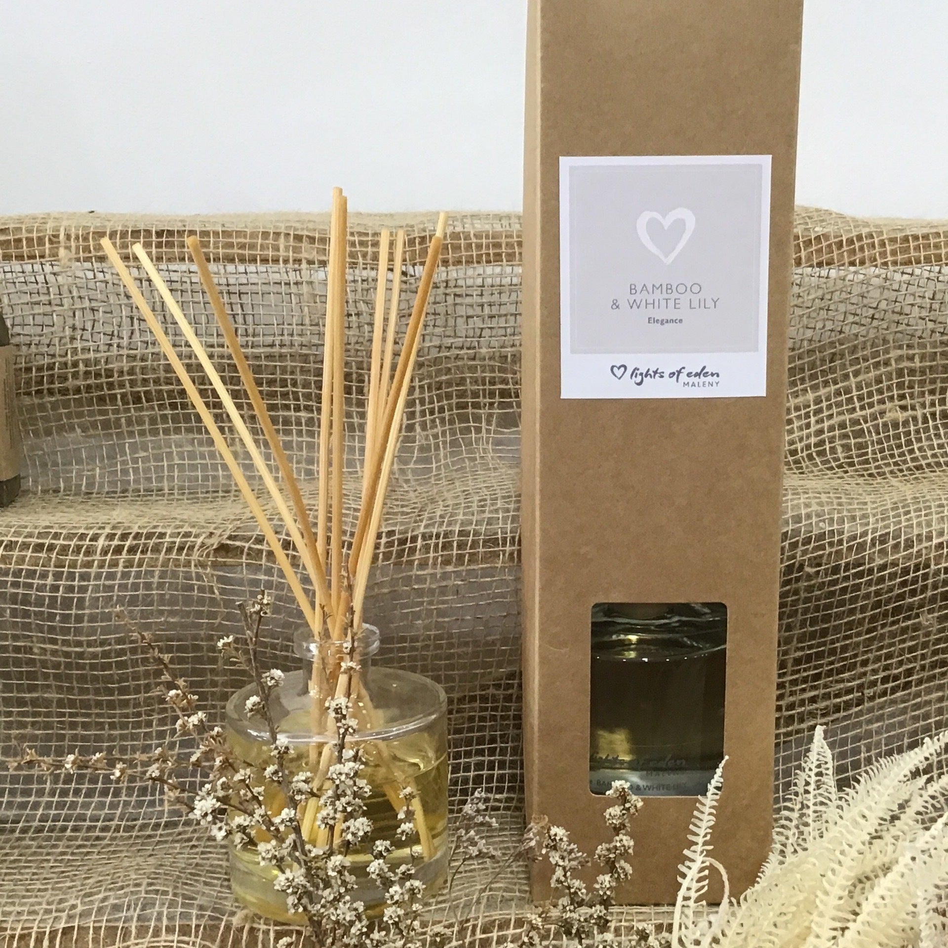 Bamboo & White Lily Reed Diffuser | Lights of Eden